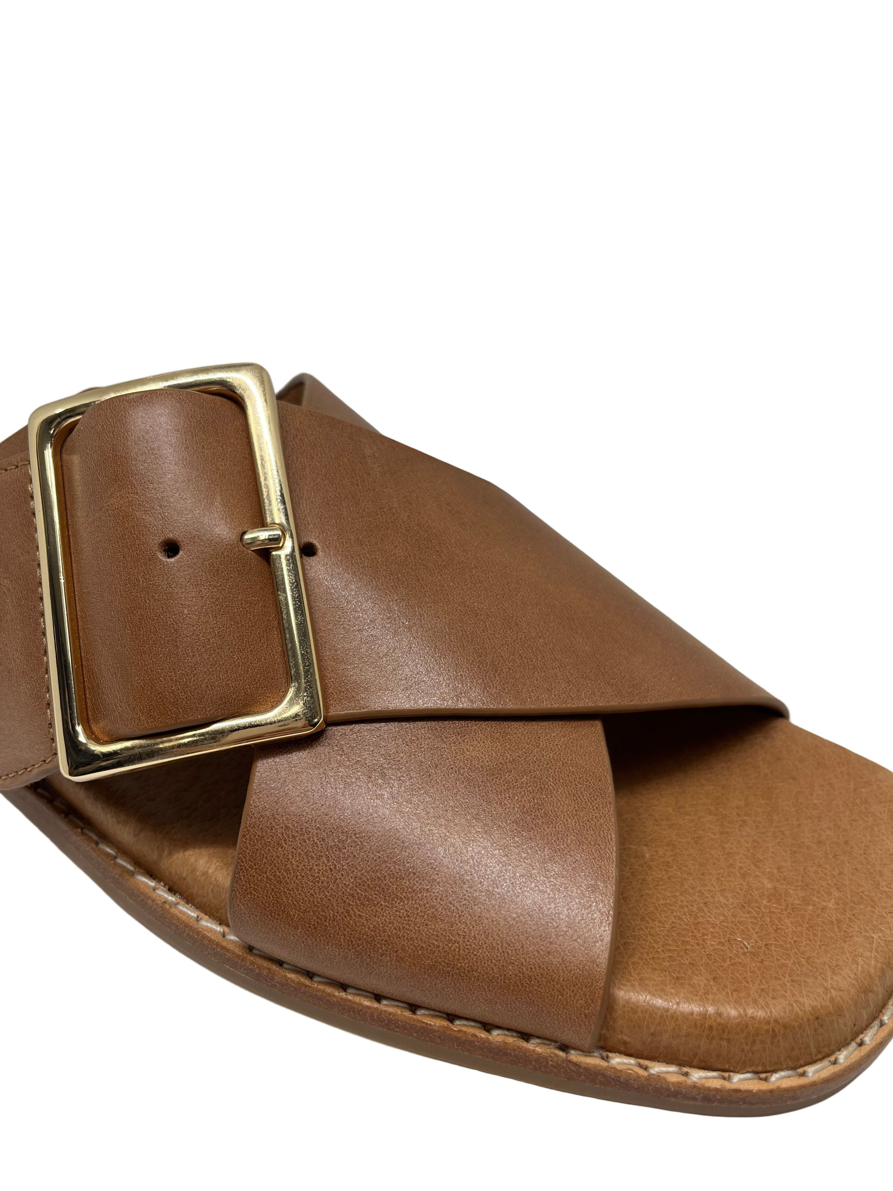 EFRI LEATHER SLIDE – Stomp Shoes Darwin